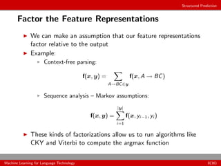 Lecture 5: Structured Prediction | PDF | Programming Languages | Computing