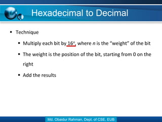 Lecture 05 number system and conversion | PPT