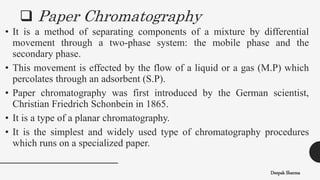 Lecture 05 paper chromatography | PPTX | Chemistry | Science