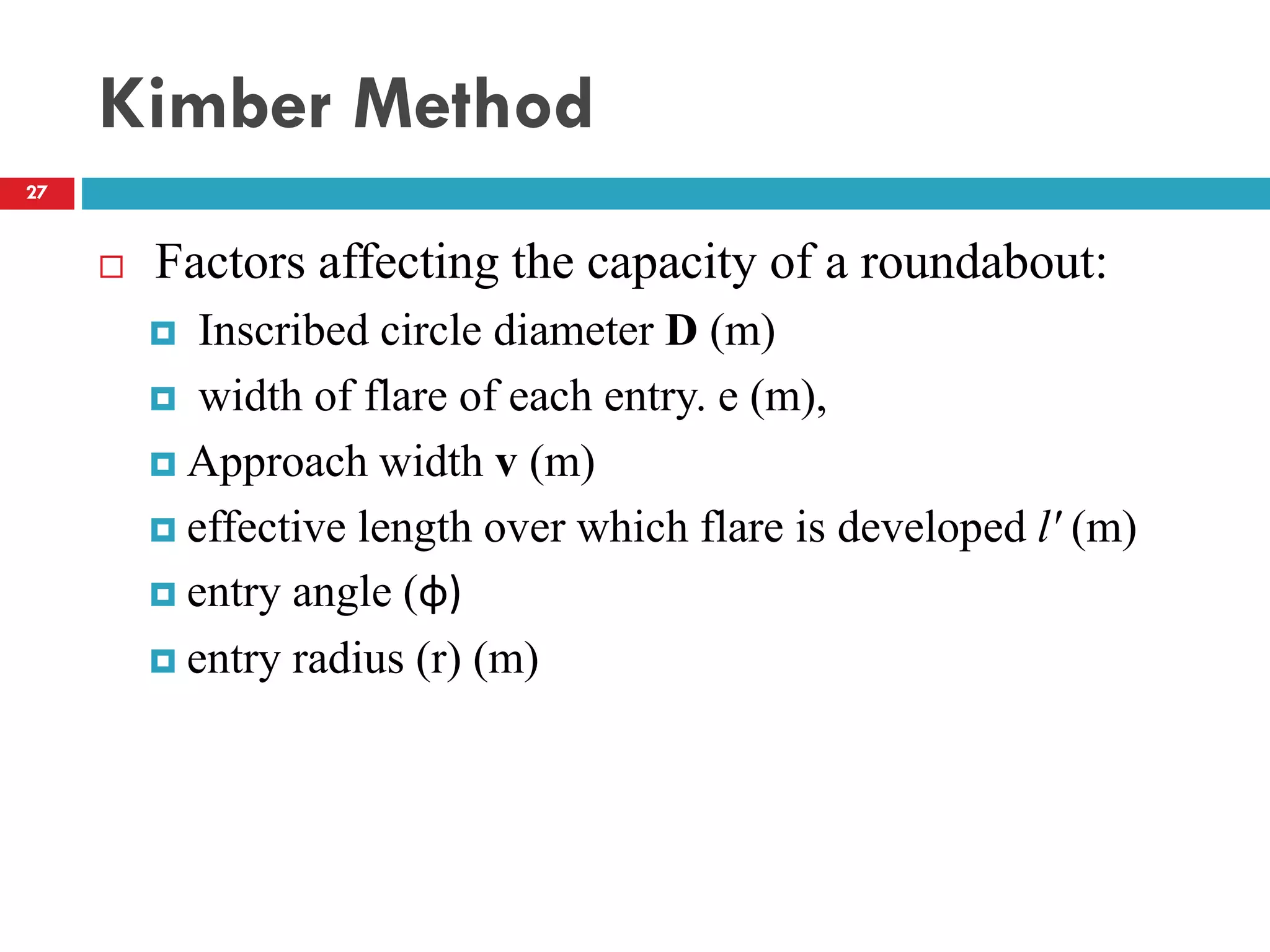 Lecture 05 Roundabout (Traffic Engineering هندسة المرور & Dr. Usama ...