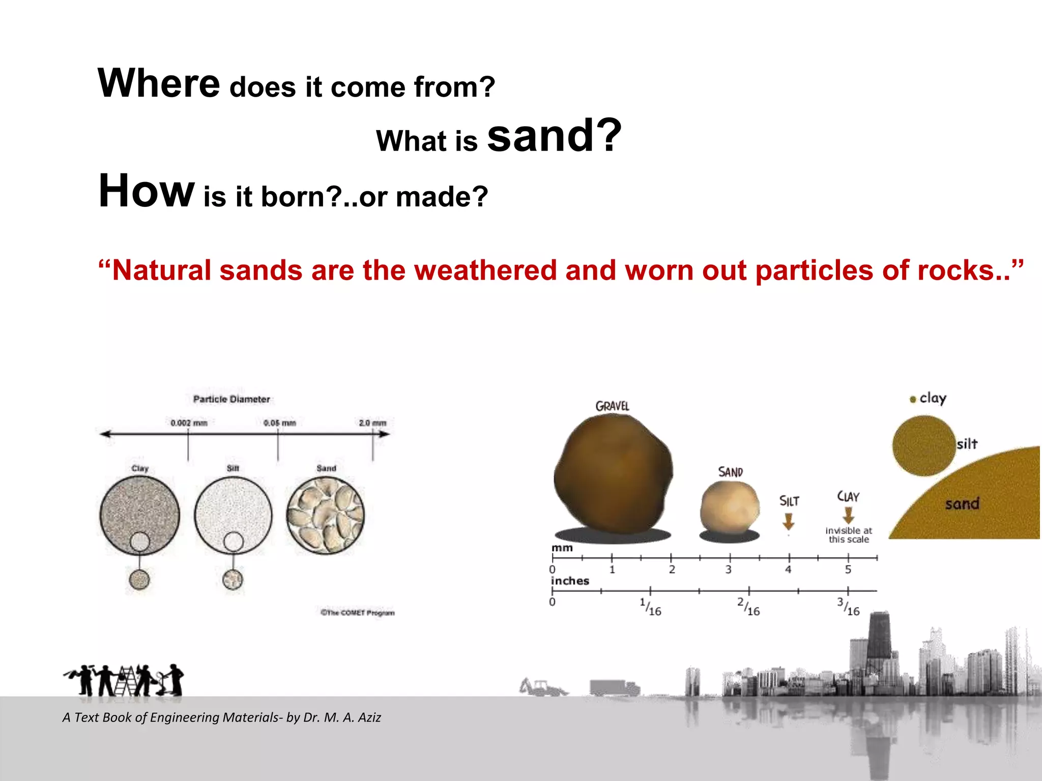 Sand as Building material | PPTX