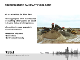 Sand as Building material | PPTX