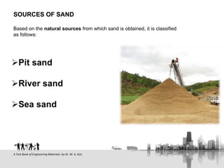 Sand as Building material | PPTX | Geology | Science