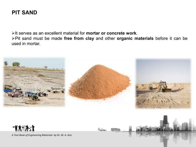 Sand as Building material | PPTX | Geology | Science