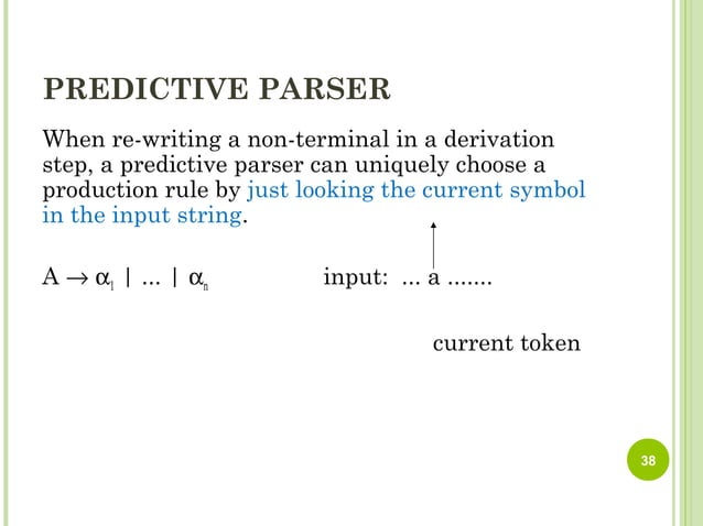 Lecture 05 syntax analysis 2 | PPT