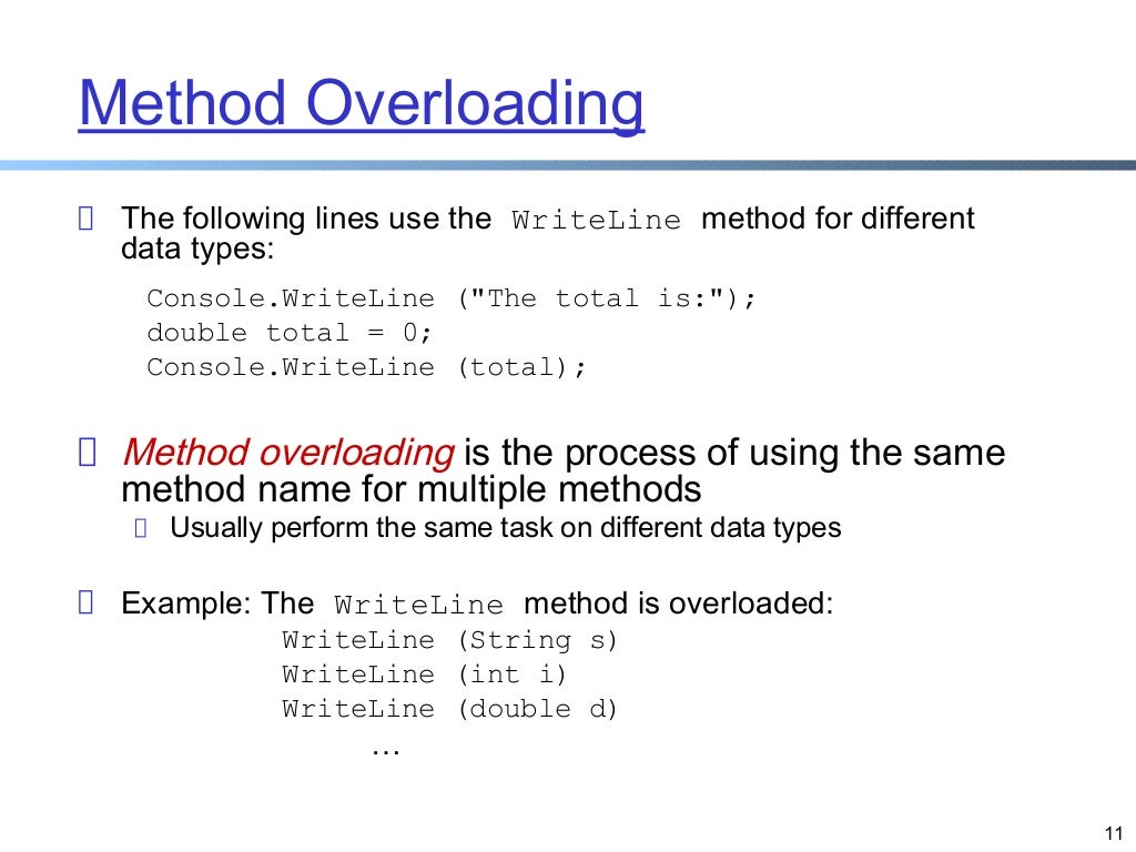 Visula C# Programming Lecture 6