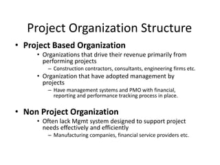 Lecture 06: Advanced Project Management Project Organization and ...