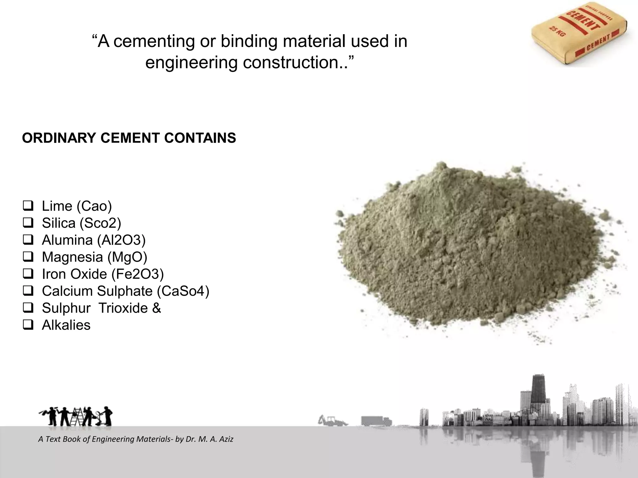 Cement as Building material | PPTX