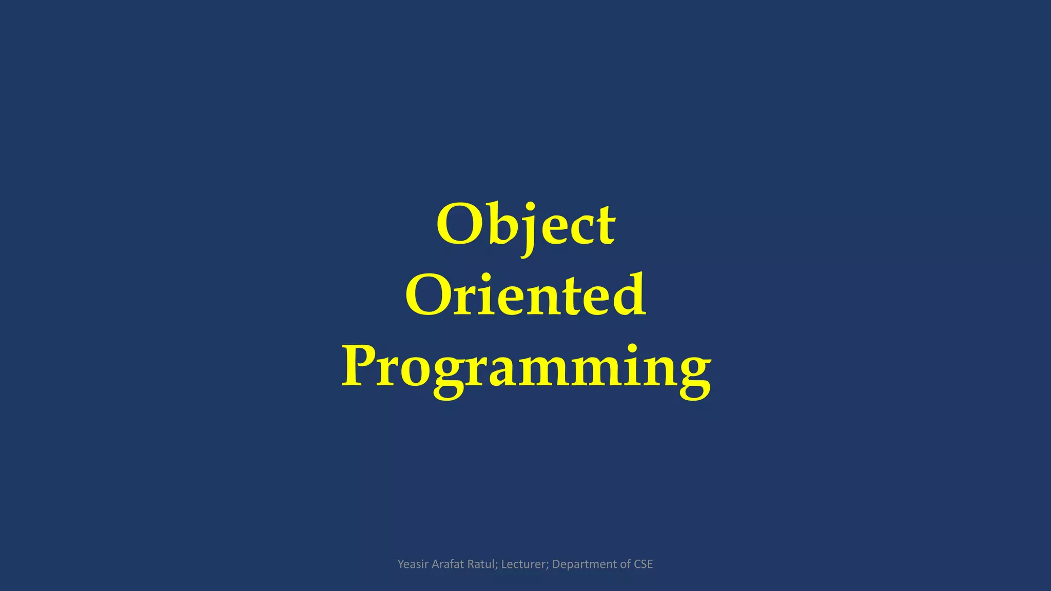 Overview of OOP with Memes.pptx | Programming Languages | Computing