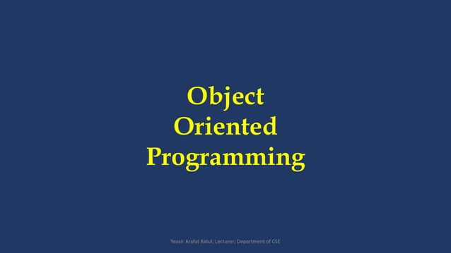 Overview of OOP with Memes.pptx | Programming Languages | Computing