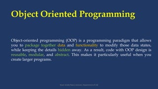 Overview of OOP with Memes.pptx | Programming Languages | Computing