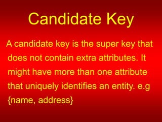Keys and its types in DBMS | PPT