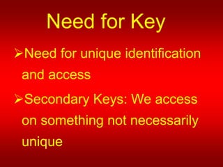 Keys and its types in DBMS | PPT