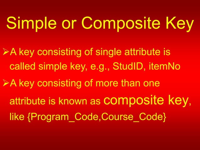 Keys and its types in DBMS | PPT