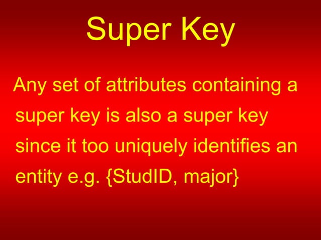 Keys and its types in DBMS | PPT