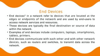 Introduction to Networking and Their Applications | PPTX