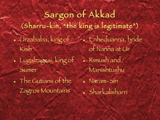 Lecture 06 akkad and ur iii (b) | PPT