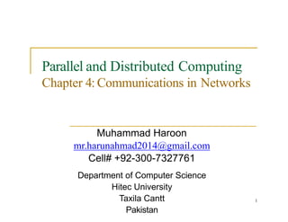 Lecture 06 - Chapter 4 - Communications in Networks | PPTX