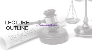 Lecture 06 fundamental duties | PDF