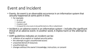 Lecture 06 - Incident Management and SOC.pptx