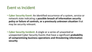 Lecture 06 - Incident Management and SOC.pptx