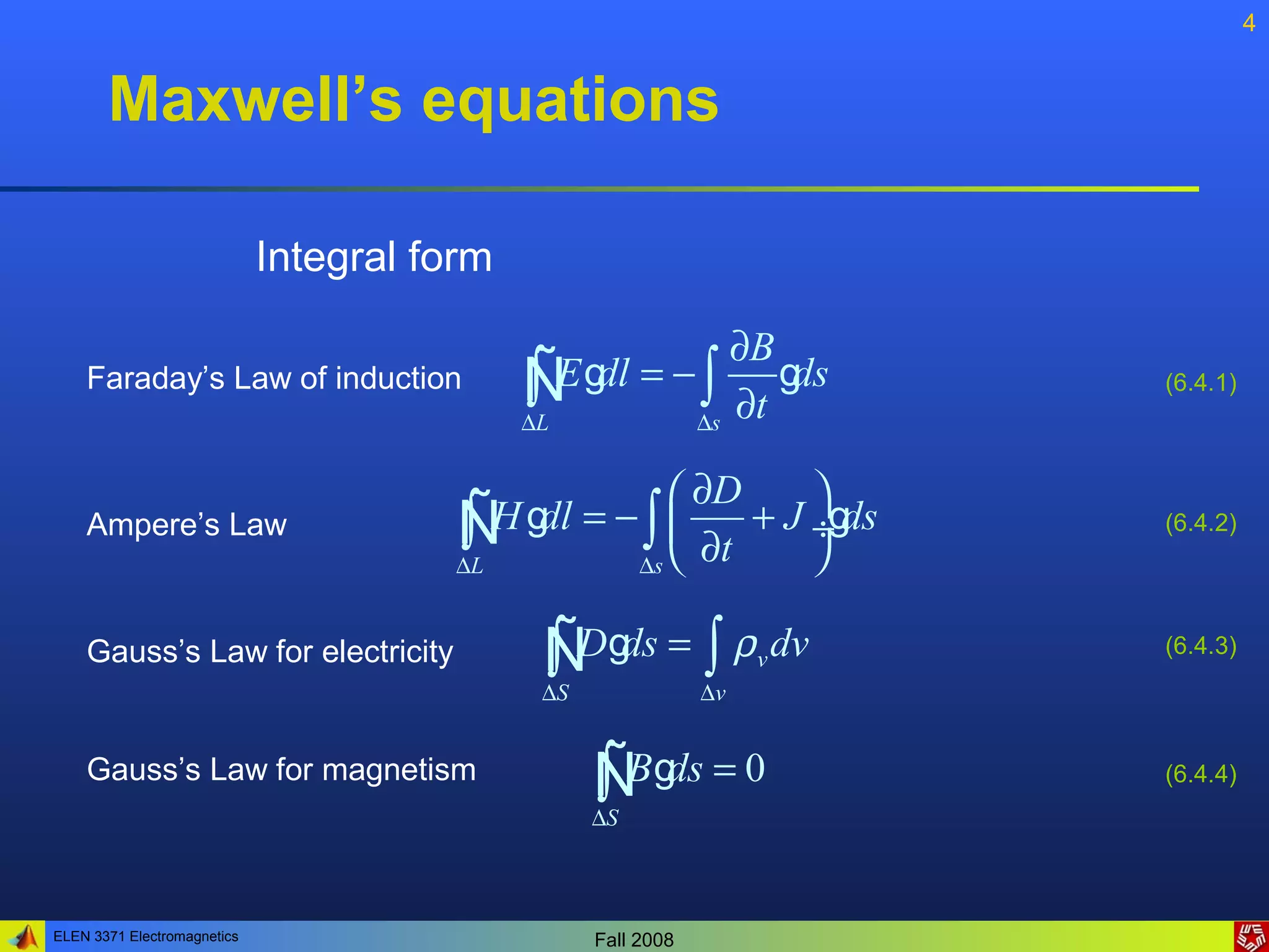 Lecture 06 maxwell eqn | PPT
