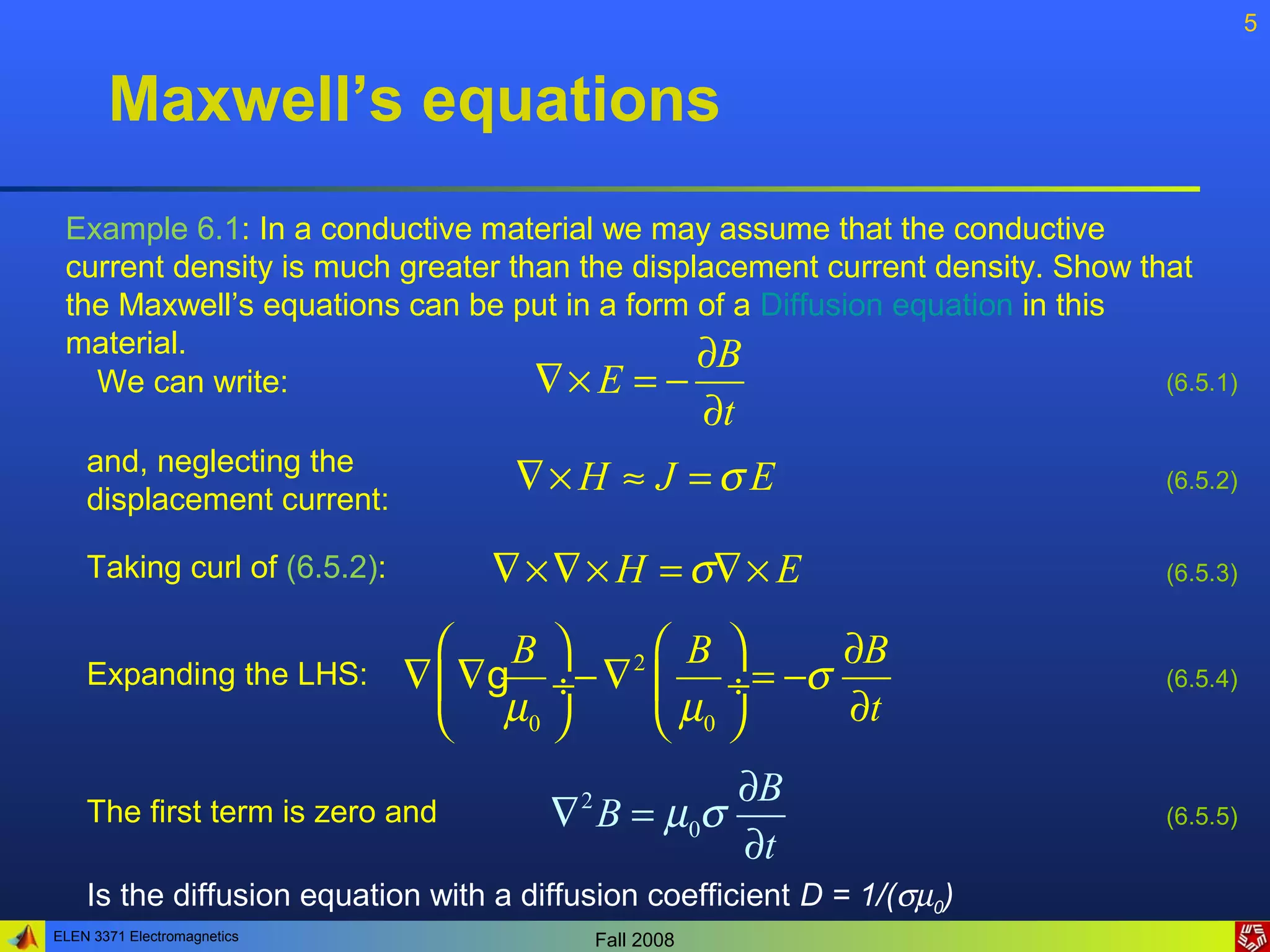 Lecture 06 maxwell eqn | PPT