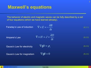 Lecture 06 maxwell eqn | PPT