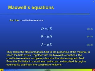 Lecture 06 maxwell eqn | PPT