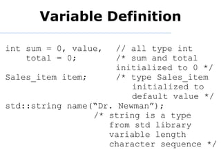 Lecture06-TypesVarsConsts variables data types | PPT