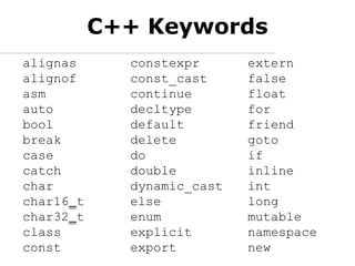 Lecture06-TypesVarsConsts variables data types | PPT