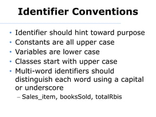 Lecture06-TypesVarsConsts variables data types | PPT