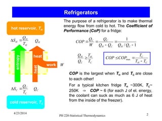 Lecture 06 : Refrigerators, Cooling of gases, The Joule Thomson Process ...