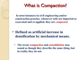 Compaction and Drain-ability | PPT