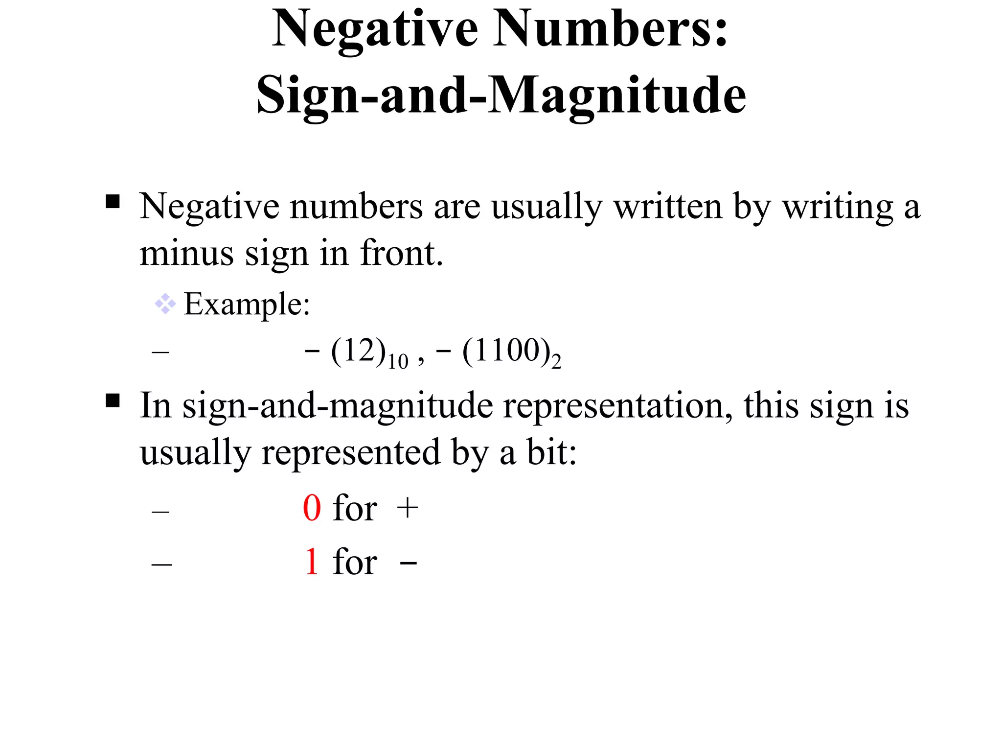 Lecture 06 Computer Arithmatic Ppt