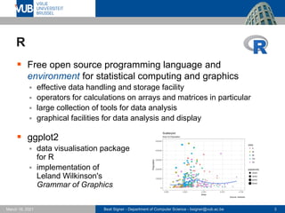 Data Processing and Visualisation Frameworks - Lecture 6 - Information Visualisation (4019538FNR ...