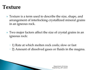 Igneous rocks | PPTX