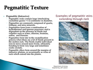 Igneous rocks | PPTX