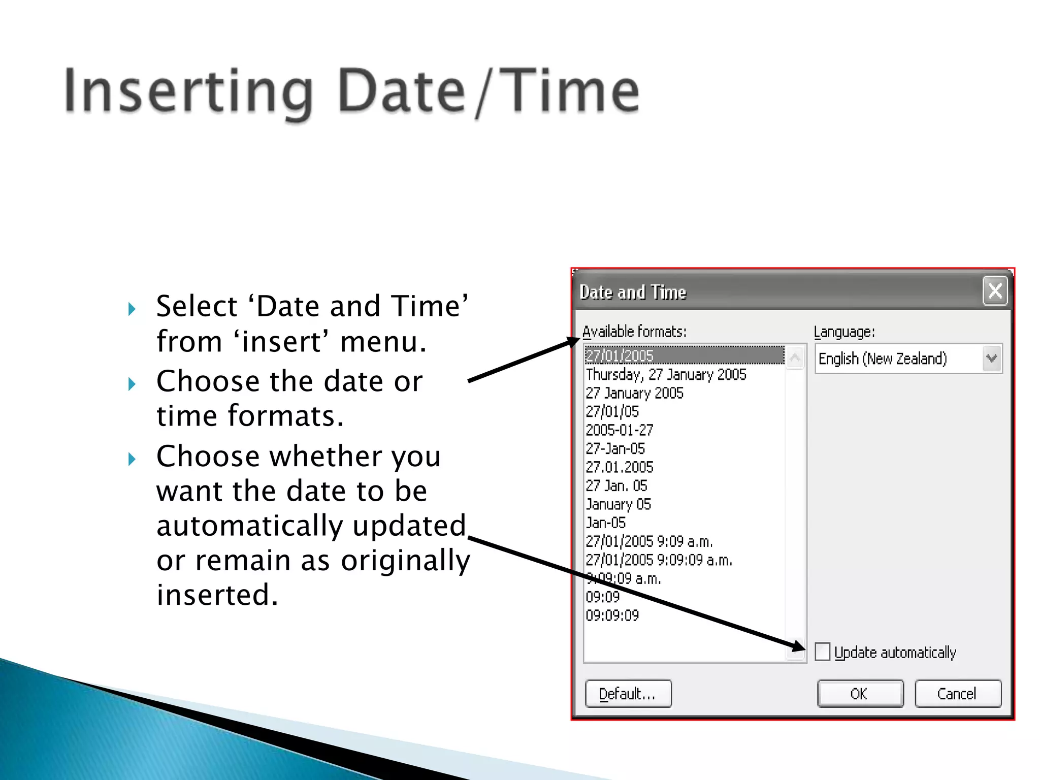 Lecture 06 Insert Tab Word 2007 Pptx Desktop Publishing Computer