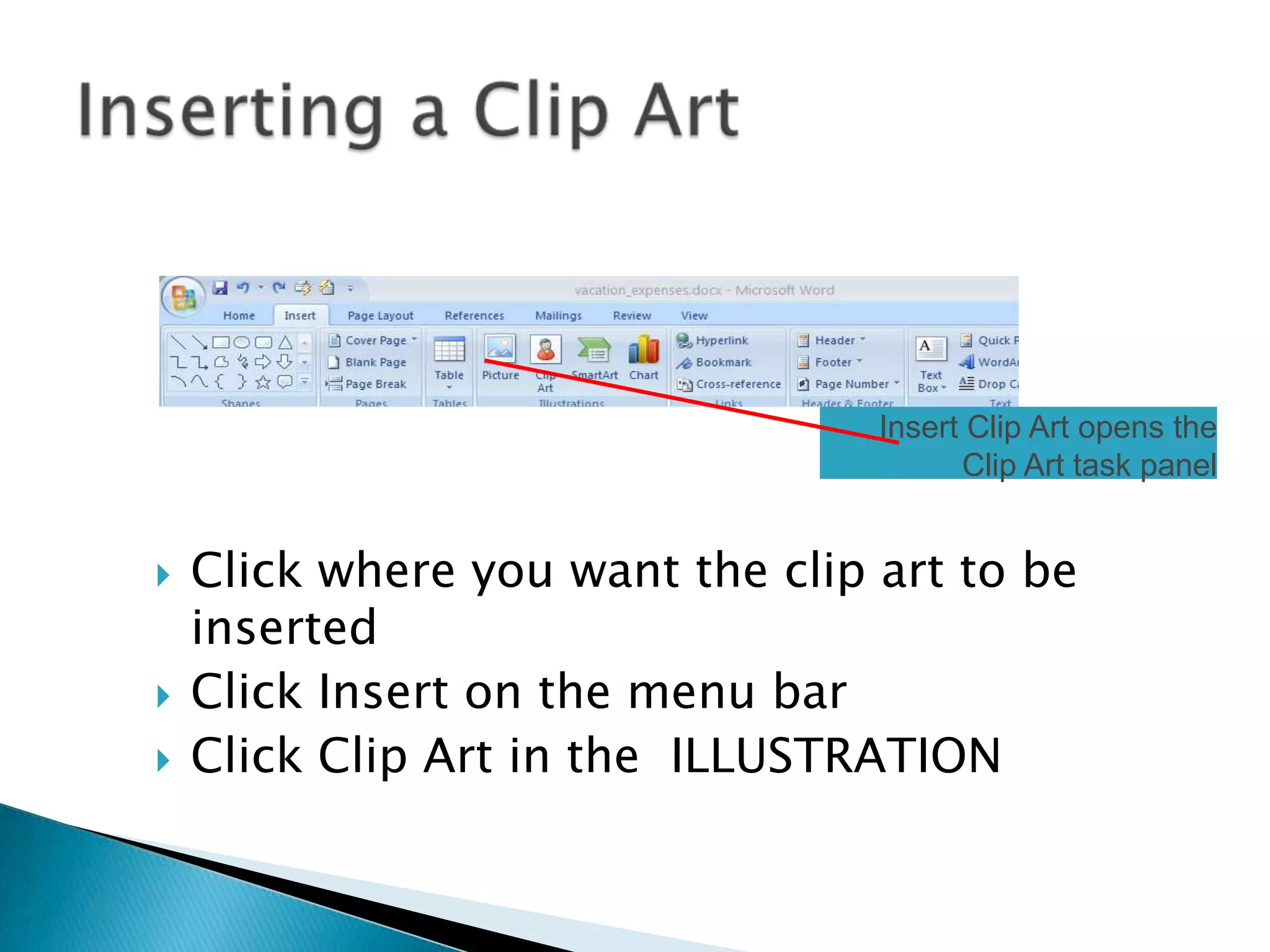Lecture 06 Insert Tab Word 2007 Pptx Desktop Publishing Computer Software And Applications