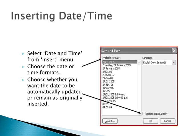 Lecture 06 insert tab word 2007 | PPTX | Desktop Publishing | Computer Software and Applications