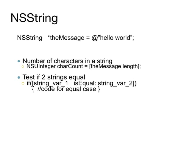 Lecture 06 Ios Programming Основи Objective C Ppt