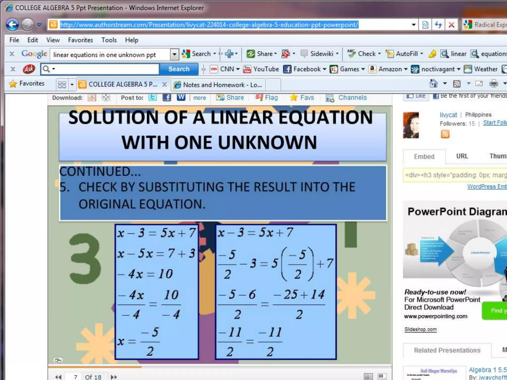 Lecture 06 linear equations in one variable | PPT