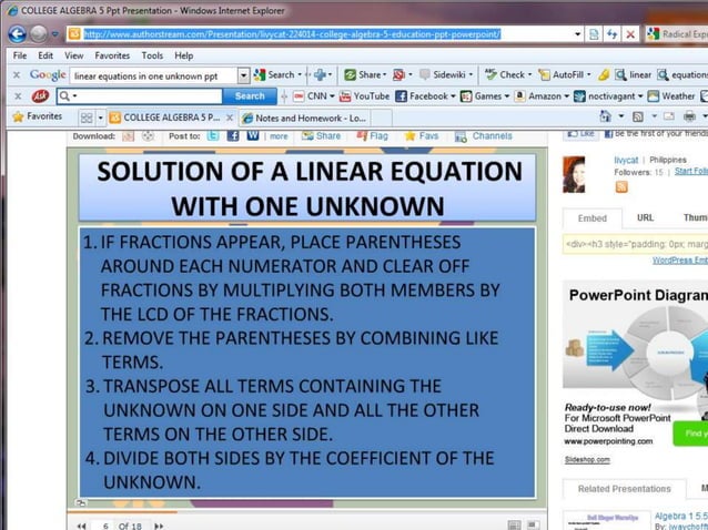 Lecture 06 linear equations in one variable | PPT