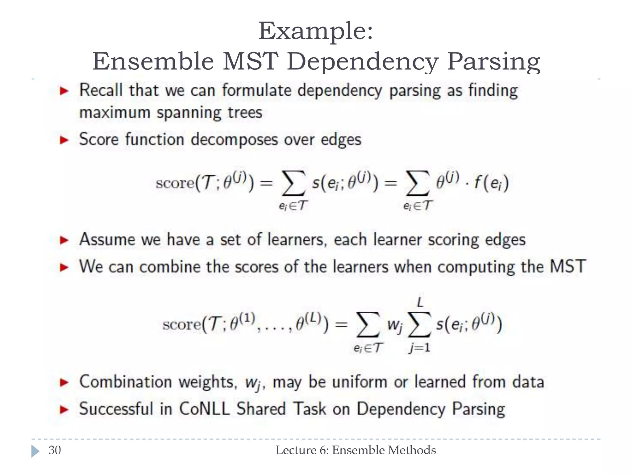 Lecture 6: Ensemble Methods | PPTX
