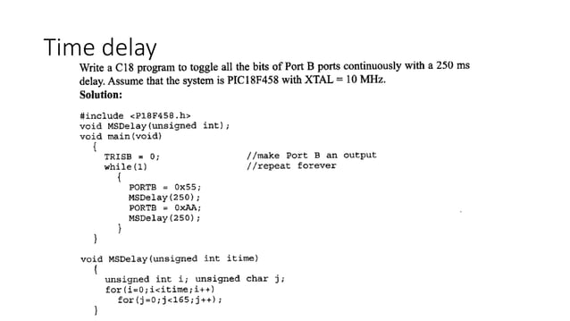 Lecture 06 pic programming in c | PPT