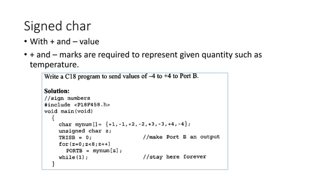 Lecture 06 pic programming in c | PPT