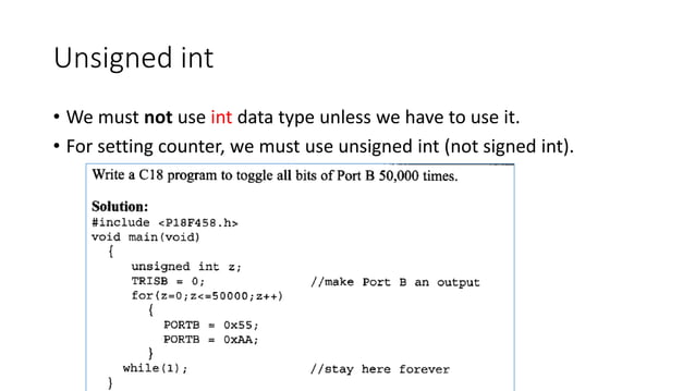 Lecture 06 pic programming in c | PPT