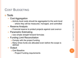 Lecture 06 project_cost_management | PPT | Free Download