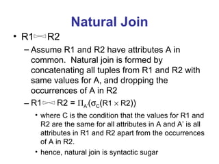 Lecture 06 relational algebra and calculus | PPT